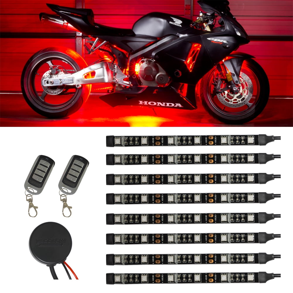 LEDGlow 8pc Advanced Red SMD LED Mini Motorcycle Light Kit - Walmart.com