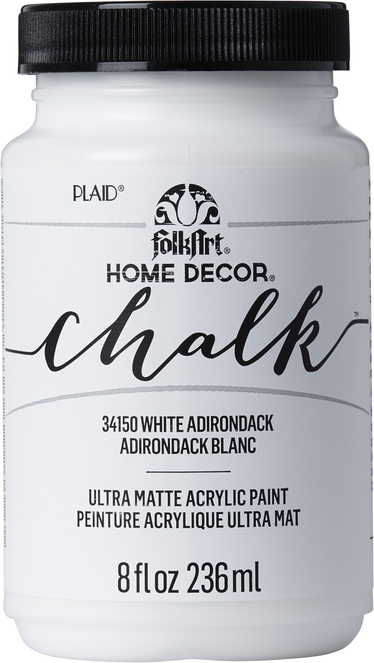 FolkArt Home Décor Chalk Acrylic Craft Paint, White Adirondack, Ultra ...