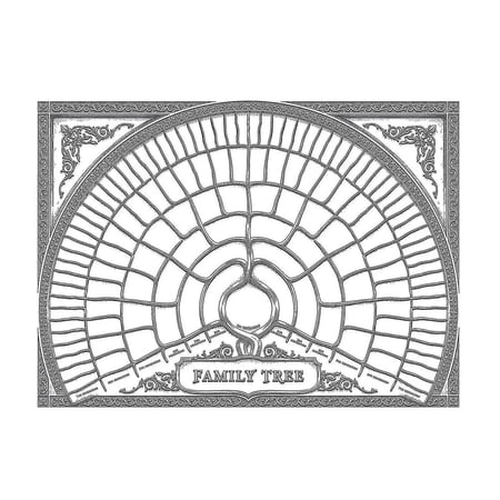 Family Tree Chart To Fill In 5/6/7 Generation Genealogy Poster Blank ...