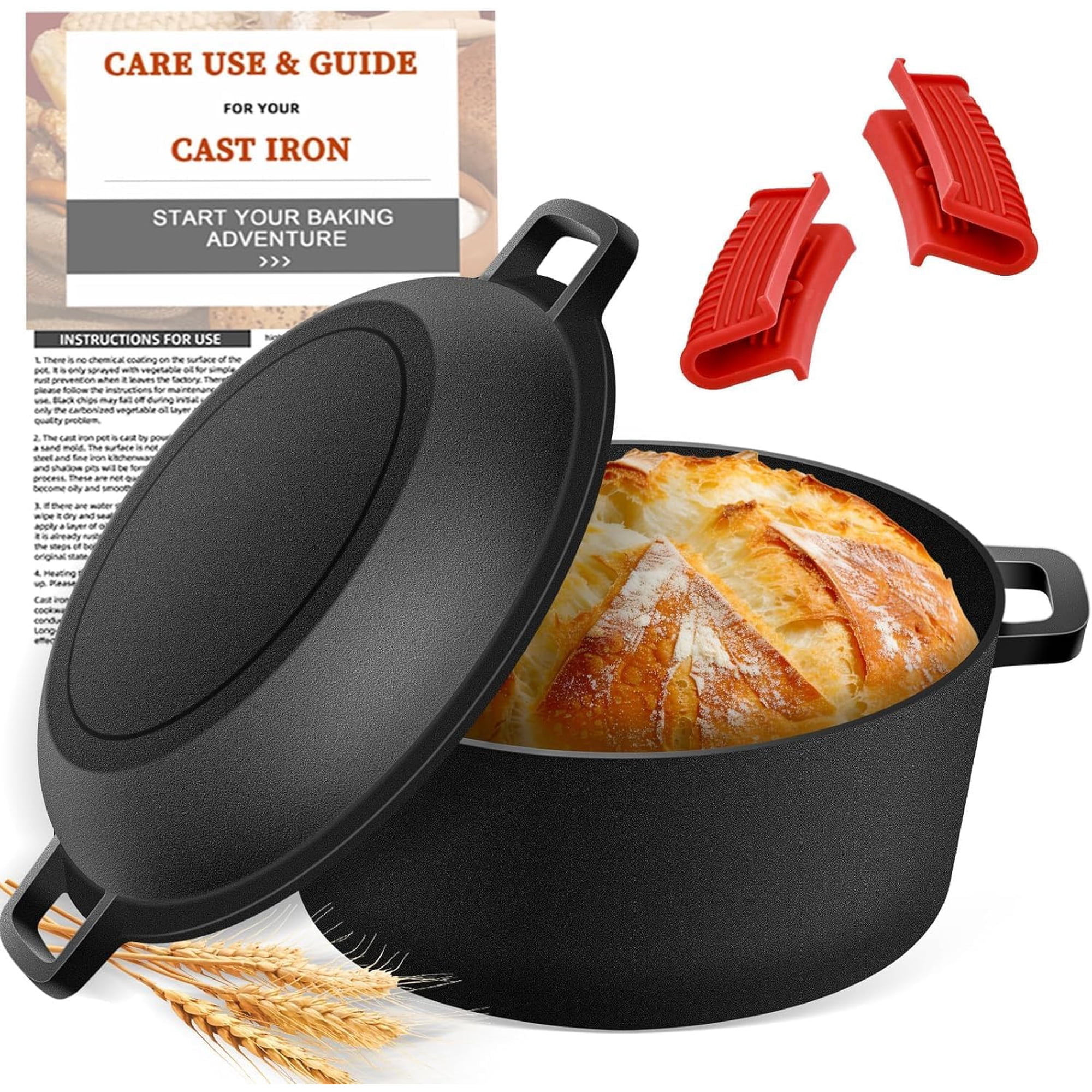 Click here for Unbranded Cast Iron Pot Dutch Oven For Bread Bakin... prices