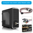 Computer Case Power Reset HDD LED Wire Switches Cable 26inch - Walmart.com