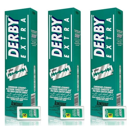 Derby Extra Standard Double Edge Safety Razor Blades, 300 Count ...