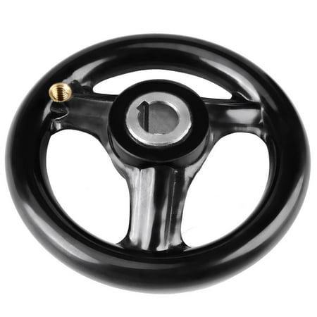 Cergrey 1PC 12*100mm Black Round 3 Spoke Hand Wheel for Lathe Milling ...