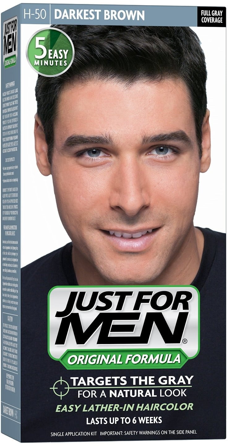 JUST FOR MEN Hair Color H-50 Darkest Brown 1 Each - Walmart.com