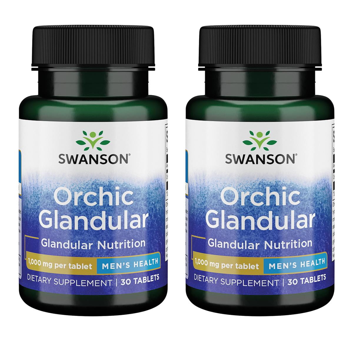 Swanson Orchic Glandular - Men's Health 1,000 mg 30 Tabs 2 Pack ...