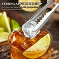 HOMEMAXS Stainless Steel Ice Tong Comfortable Grip Serving Tong ...