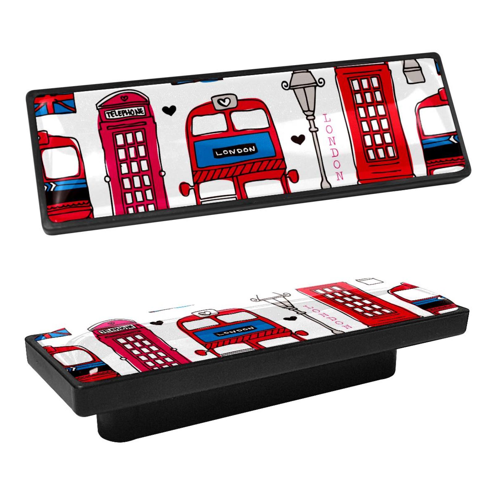 4 Pcs Rectangle Cabinet Handle Cupboard Knob Drawer Pulls Handle London ...