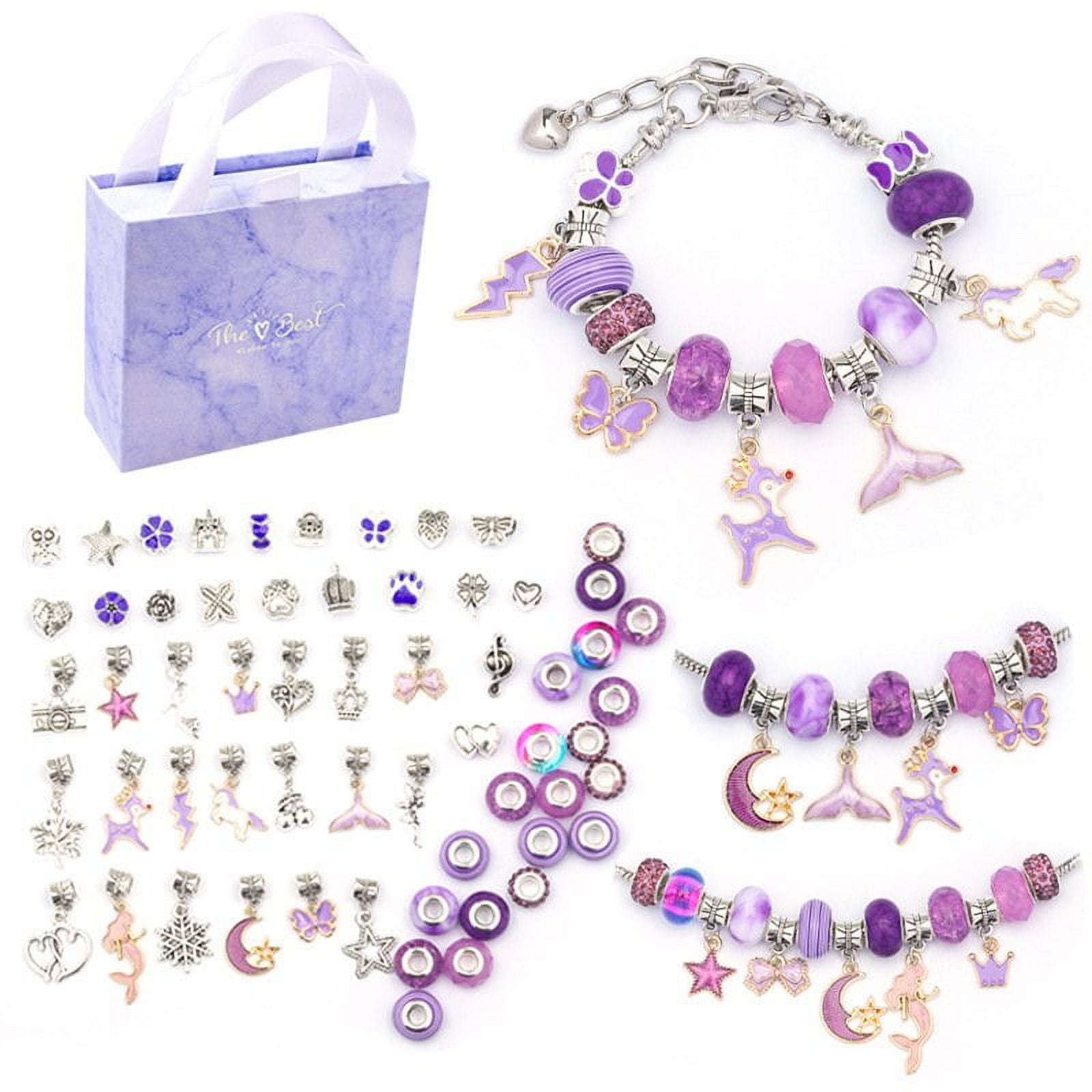 Click here for Pengxiang 63 Pieces Charm Bracelet Making Kit Incl... prices