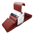 Mainstays Plastic Clothing Hangers 18 Pack Durable Red Support for ...