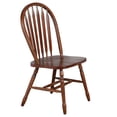 Extendable Dining Set 60" Rectangular Table, 5 Piece Arrowback Chairs ...