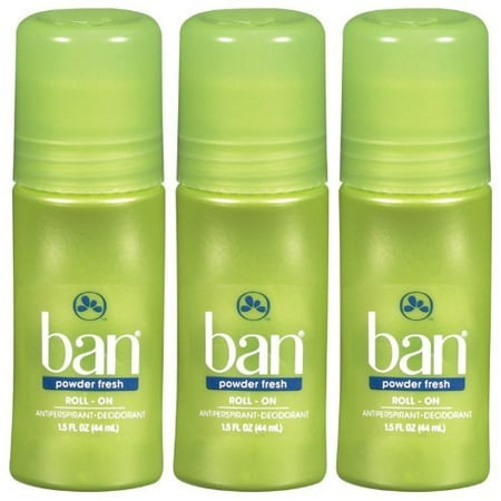Ban Roll-On Deodorant Powder Fresh - 1.5 oz - 3 pk | Walmart Canada