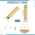 120Pcs Brass Tube Beads Twist Golden 10x2mm Hole: 1.4mm - Walmart.com