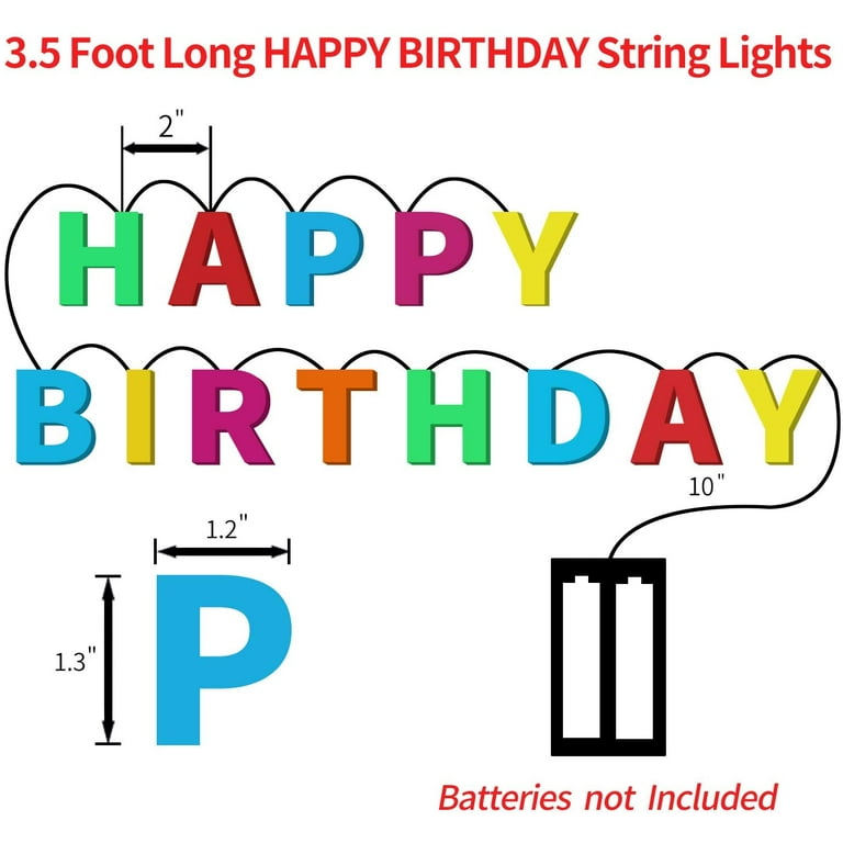 Happy Birthday String Lights