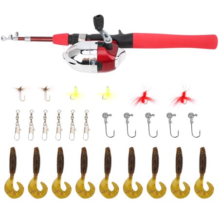 Children Lure Rod Set Mini Fishing Pole Kit Children Kid Lure Rod Set ...