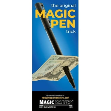 Magic Writer Trick by Magic Makers - Pen Through Bill Magic Trick - Walmart.com