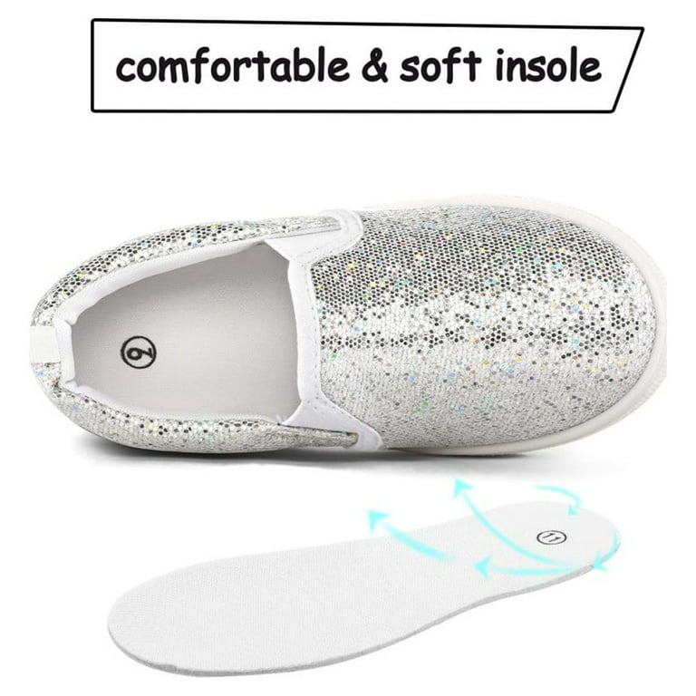 K KomForme Big Kid Sneakers Casual Gray Girls Shoes Slip on K KomForme Big Kid Sneakers Casual Gray Girls Shoes Slip on