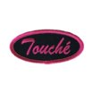 Touche Name Tag Patch Novelty Pink Symbol Sign Embroidered Iron On ...