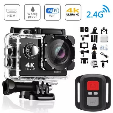 Action Camera 4K 20MP with External Microphone PC Webcam WiFi Vlogging ...