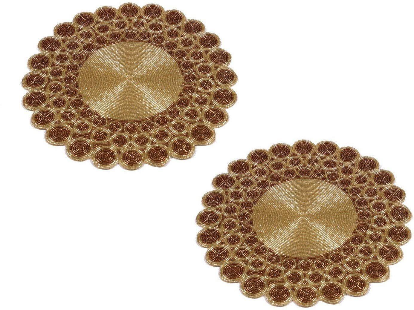 diollo Handcrafted Beautiful Beaded Placemat, Tablemat, Decorative ...