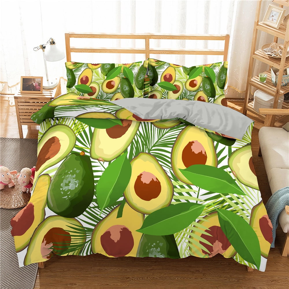 Fruits Pattern Bed Duvet Cover Set King Size 3 Piece Duvet Cover 2 fruits-pattern-bed-duvet-cover-set-king-size-3-piece-duvet-cover-2
