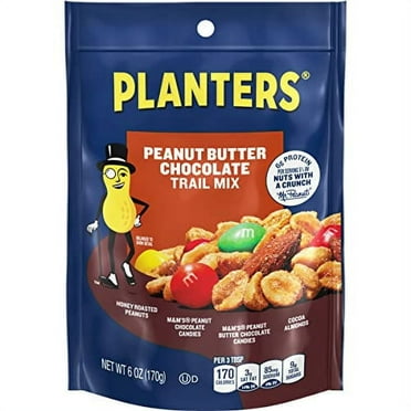 Fisher Snack Indulgent Trail Mix, 38 Ounces, Peanuts, Milk Chocolate ...