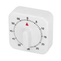 Farfi Novelty White Square 60-Minutes Mechanical Timer Reminder ...