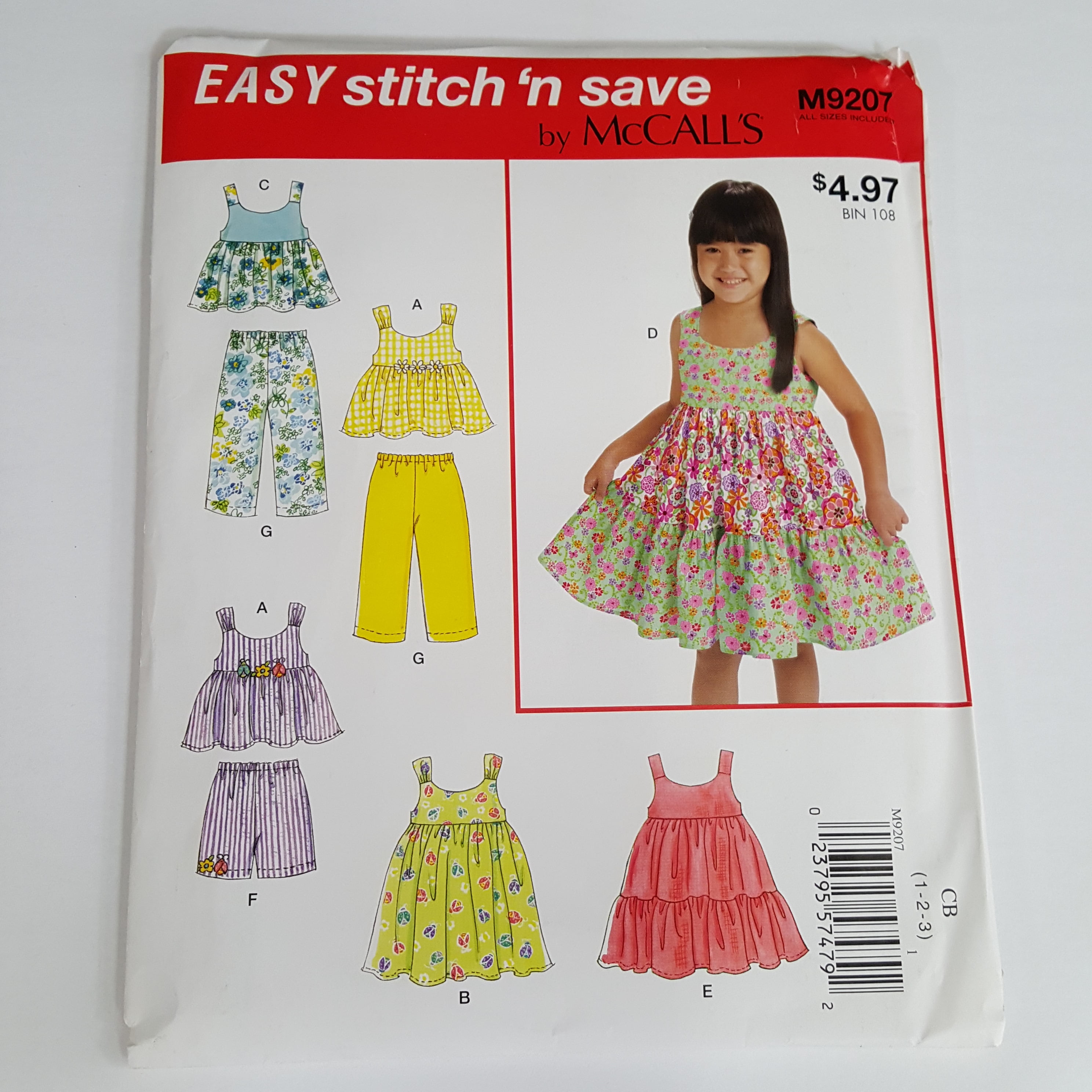 McCall Pattern Easy Stitch 'n Save Child Combo Pattern, 1 Each ...