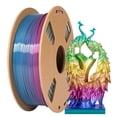 Rainbow PLA 3D Printer Filament 1.75mm, Multi-Color Changing PLA ...