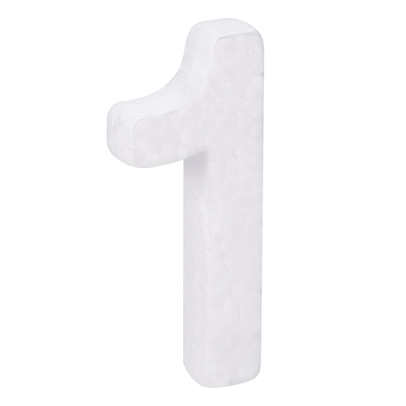 Foam Numbers 1 Numeral EPS White Polystyrene Number 100mm/4 Inch for ...