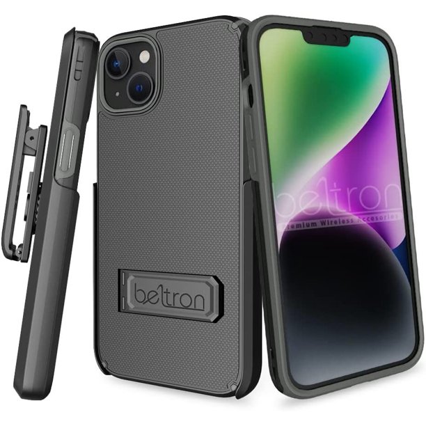BELTRON Case Holster Combo for iPhone 14, iPhone 13, Slim Protective ...