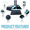 Ylebs Heavy-Duty Broom and Dustpan Set - Upright, Tall, Commercial Use for Home, Office, Kitchen ...