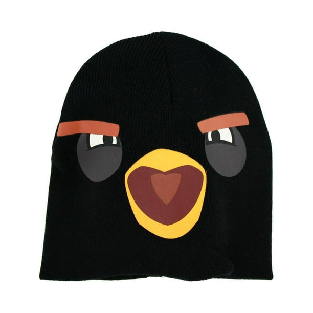 Angry Birds Black Bird Big Face Knit Cap - Walmart.com