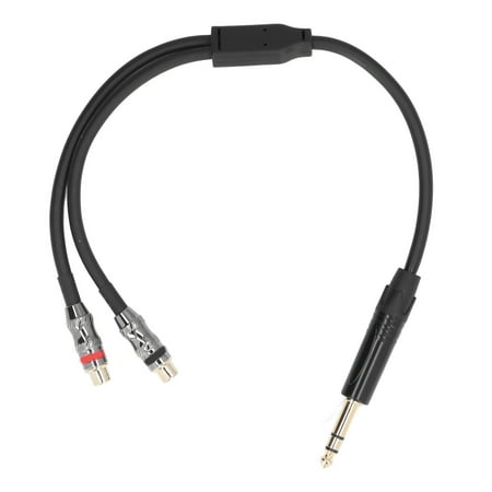 Dual To 6.35mm Cable, OFC Conductor Noise Shielding Dual To 1/4inch ...