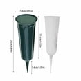 Pack of 2 Grave Vases with Foam and Bottom Fixing Part Plastic Base ...