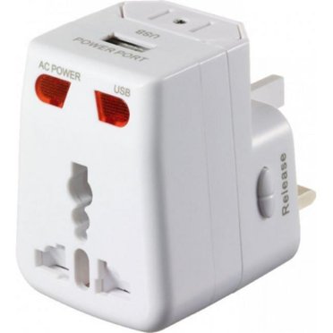 Miami CarryOn International Travel Adapter with Two USB Ports ...