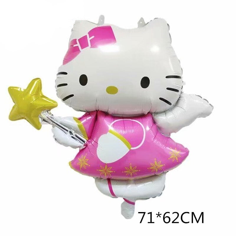 Globo de Hello Kitty de dibujos animados para niñas, decoración de ...