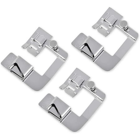 3 Sizes Wide Rolled Hem Presser Foot Sewing Machine Pressure Feet ...