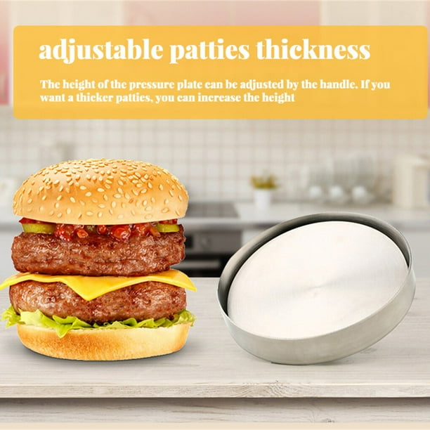 tredstone Burger Press Hamburger Maker Heavy Duty Patties Mold Fried ...