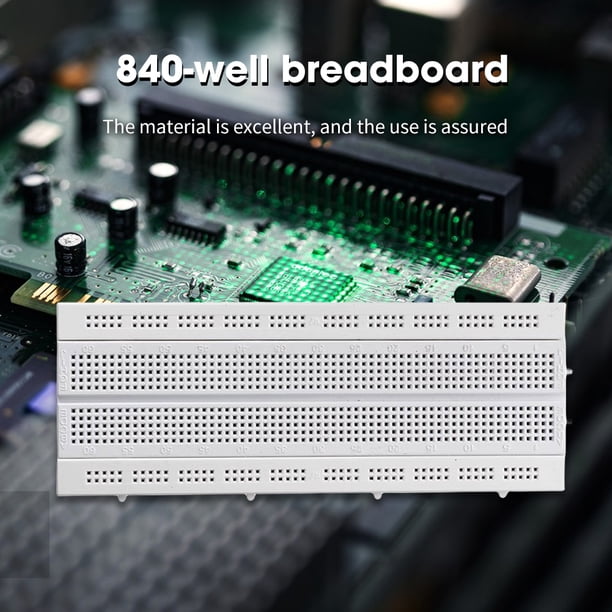 Clairlio Jumper Test Bread Board Breadboard 840 Point Reusable for Bus ...