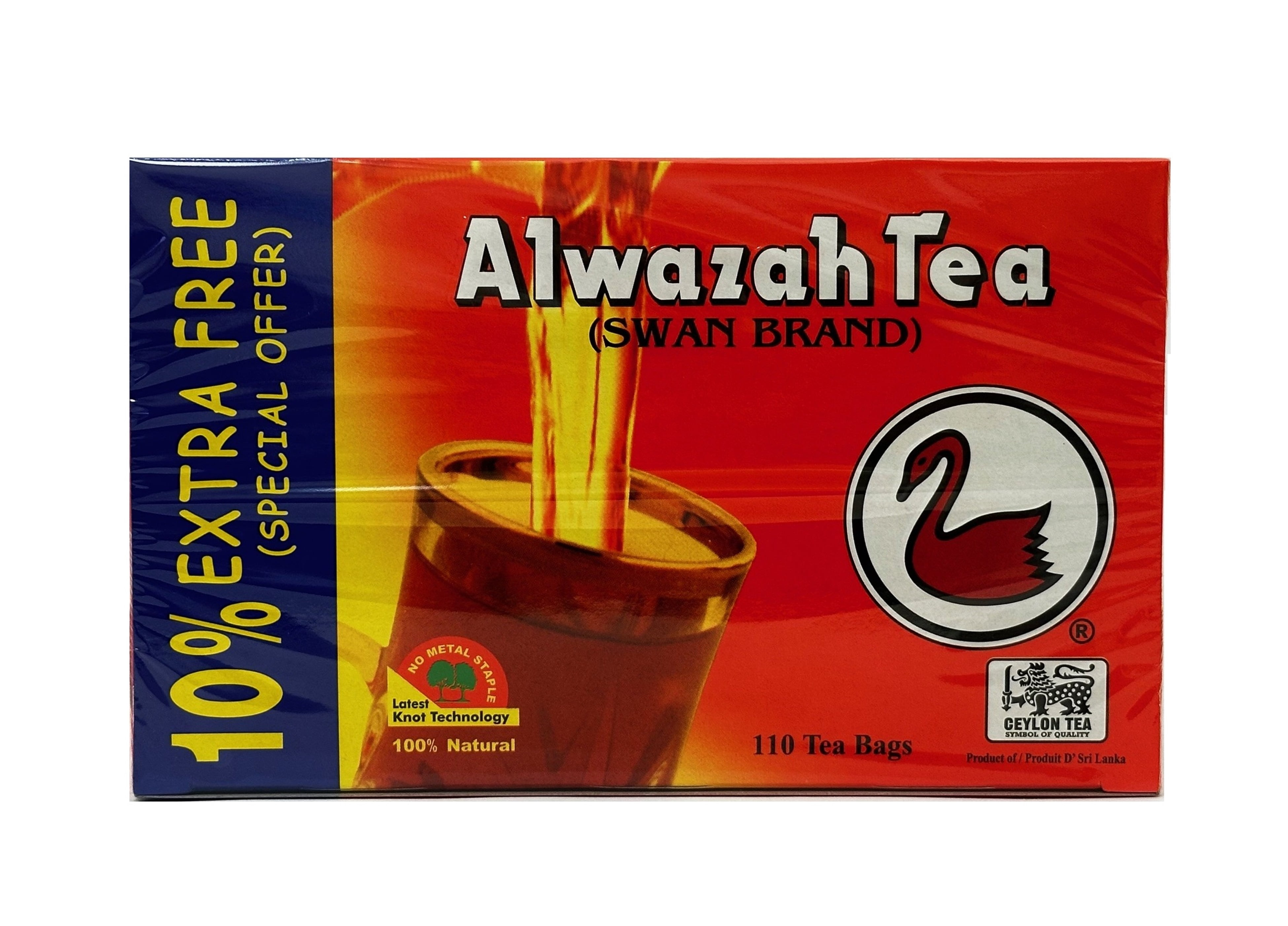 Alwaza Tea Bag Ceylon 10% Extra, 2 g x 110 Tea bags - Walmart.ca
