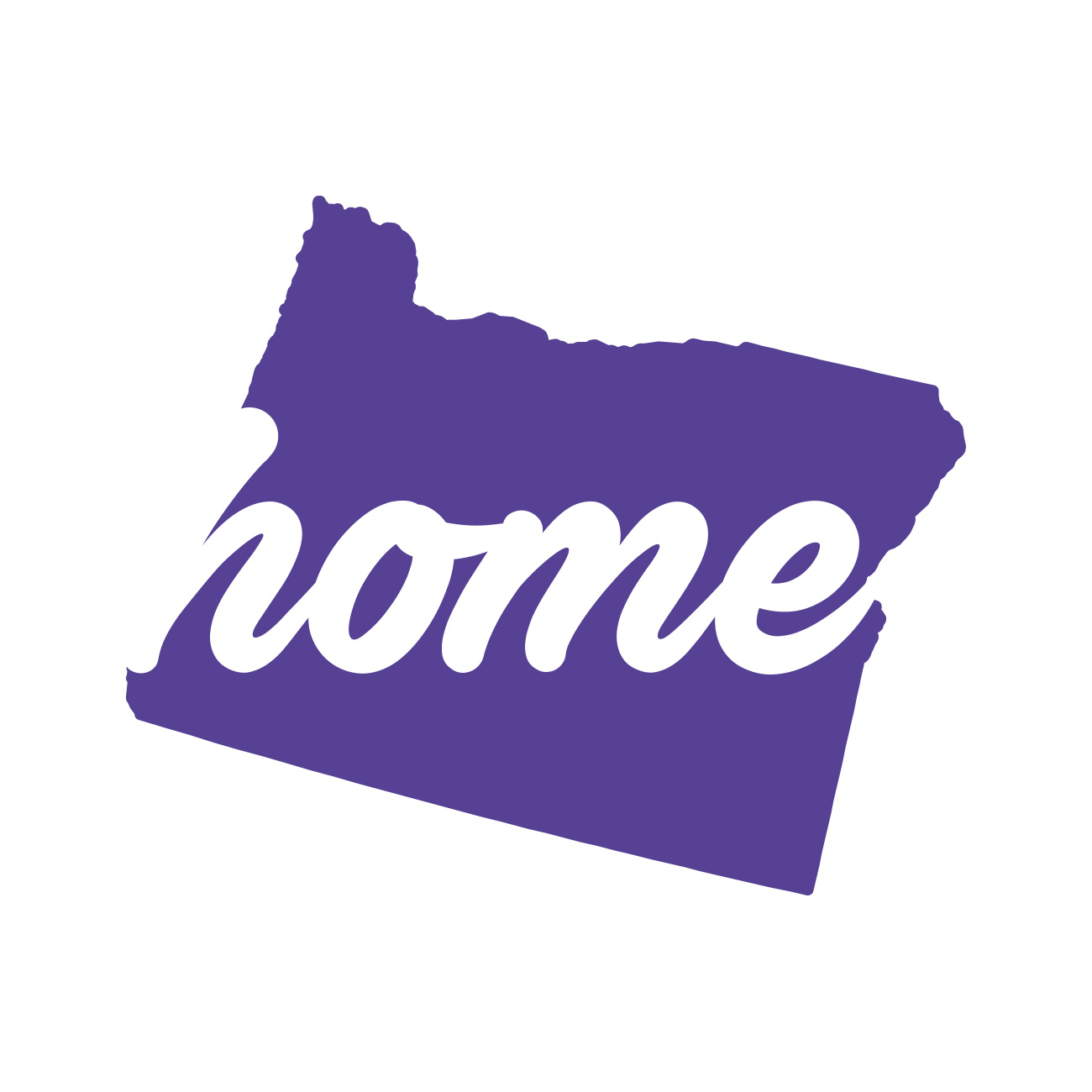 Oregon Home Sticker Decal Die Cut - Self Adhesive Vinyl - Weatherproof ...
