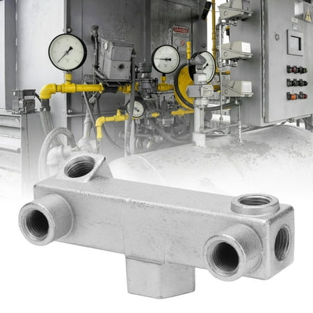 Tbest 6 Way Connector Block Air Compressor Threaded Mainfold ...