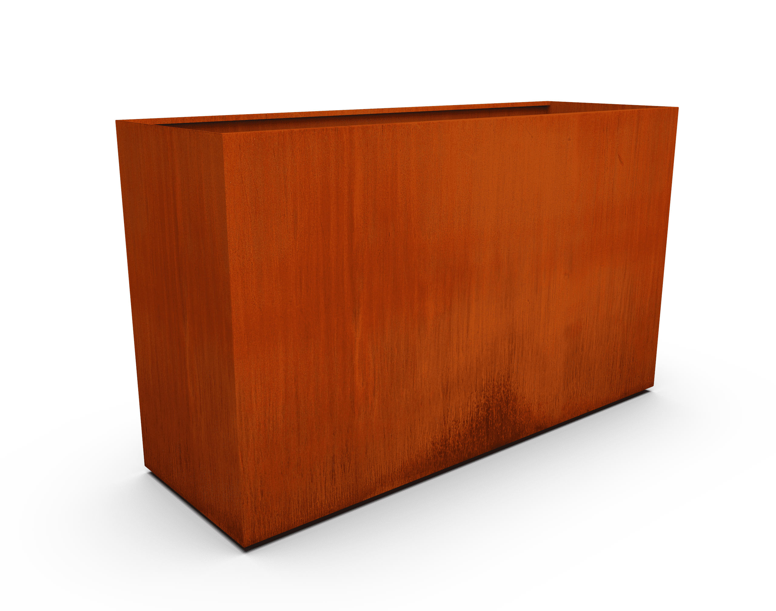 PLANTERCRAFT Corten Steel metal planter box, Rectangular sizes, Modern ...