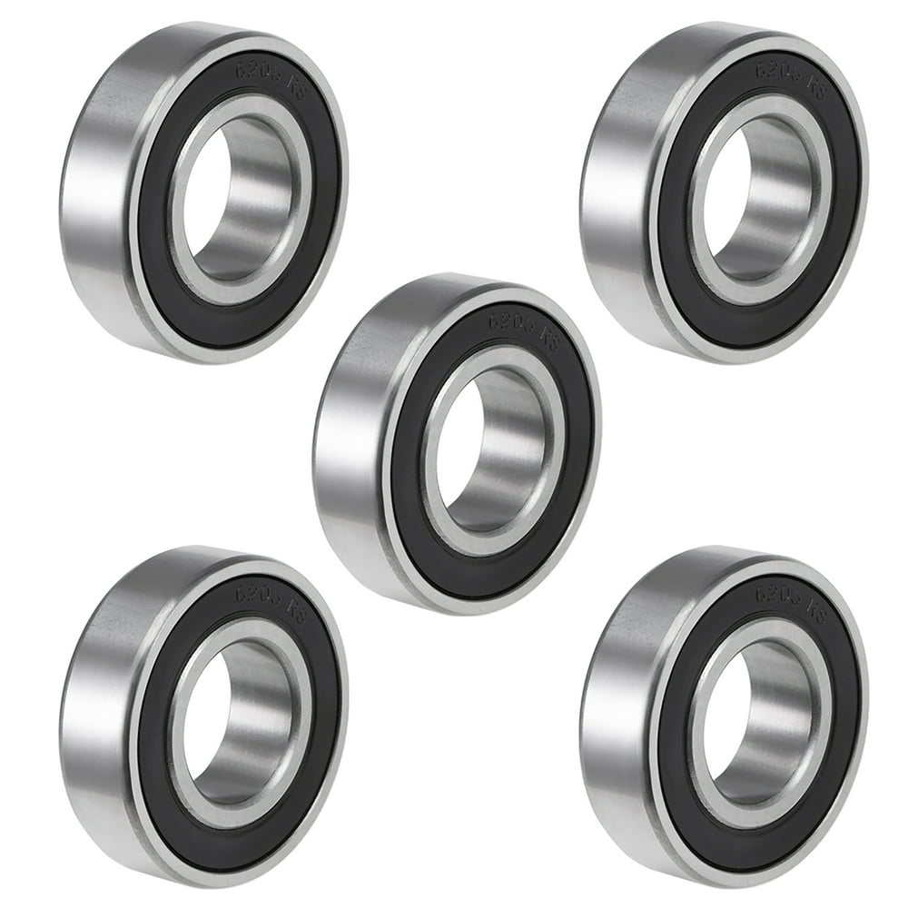 6205-2RS Deep Groove Ball Bearing 25x52x15mm Double Sealed ABEC-3 ...