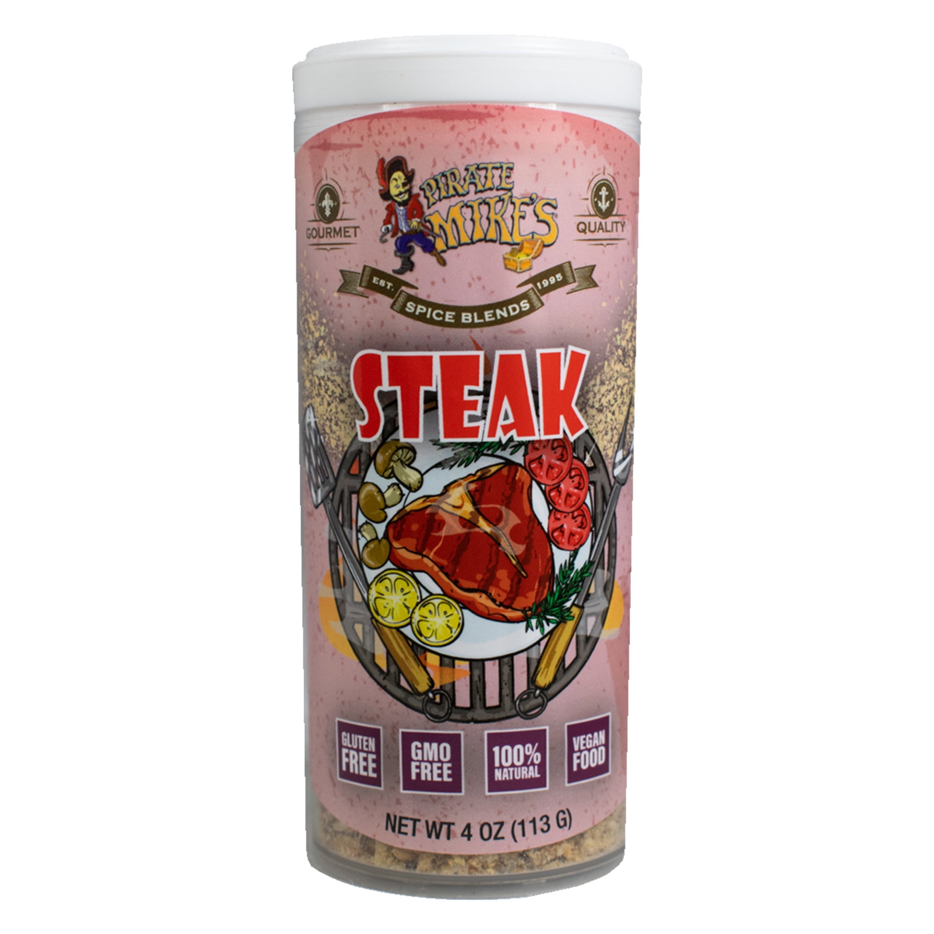 Pirate Mike's Steak Seasoning Medium 4 oz - Walmart.com