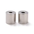 100pc 201 Stainless Steel Beads Column Stainless Steel Color 6x6mm Hole ...