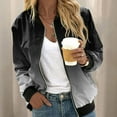 Zshosam Jackets for Women Casual Long Sleeve Lightweight Outwear Bomber ...
