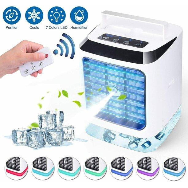 Amdohai Portable Mini Air Conditioner Water Cool Cooling Fan Cooler ...
