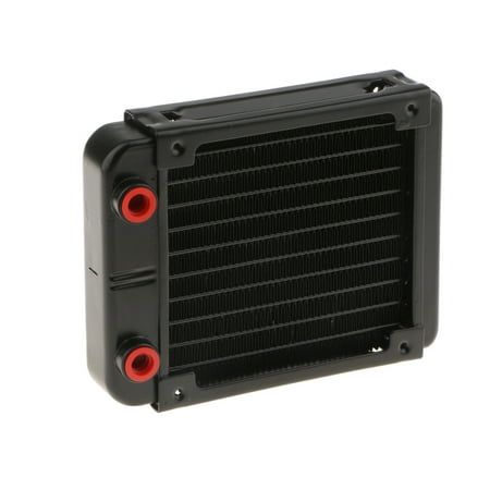 10 Pipe 120mm Aluminum Heat Exchanger Radiator for PC CPU CO2 Water ...