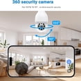 4MP Wireless Smart Light Bulb Security Camera,2.4GHz/5G Connection,With ...